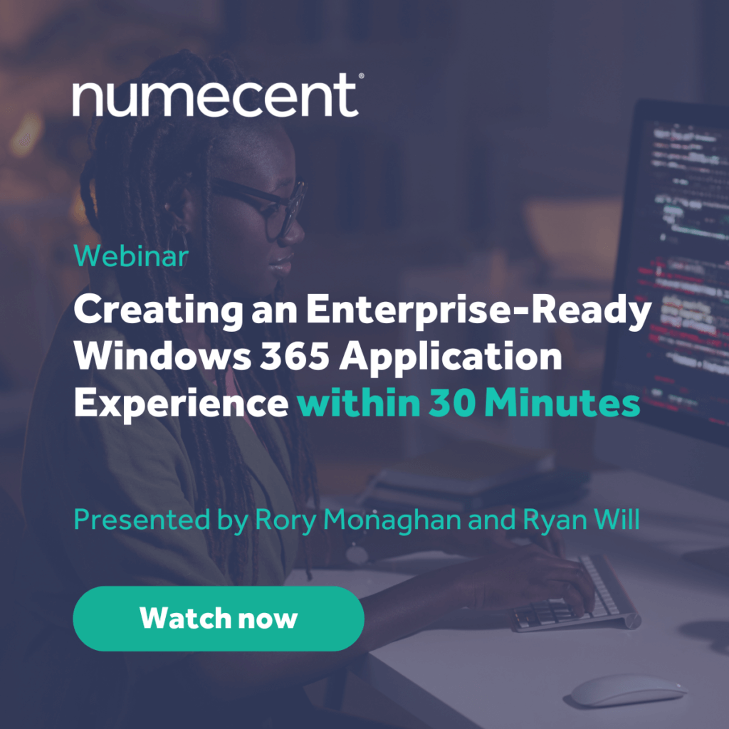 Windows 365 On-Demand Webinar - Numecent Windows 365 On-Demand Webinar - Numecent