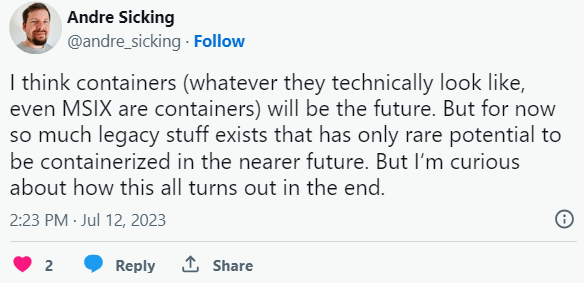 Not All Application Containers Are Equal
